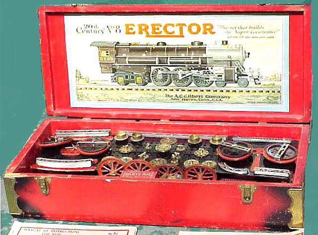 A.C. Gilbert Erector Locomotive Set No. 8 - Antique Toys Library