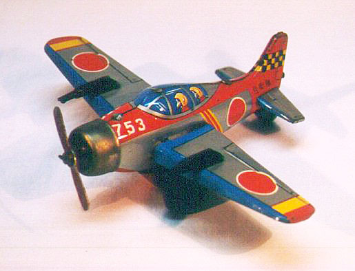 ATC Zero Airplane Tin Friction 1960's - Antique Toys Library