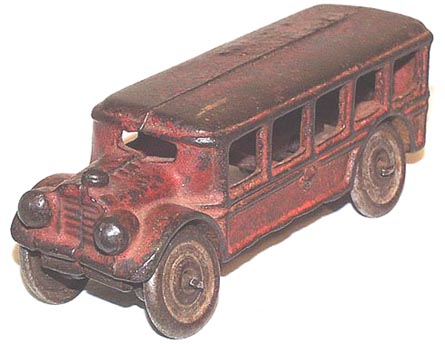 Dent Touring Bus Cast Iron - Antique Toys Library