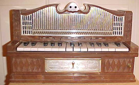 Emenee Small Electric Pipe Organ - Antique Toys Library