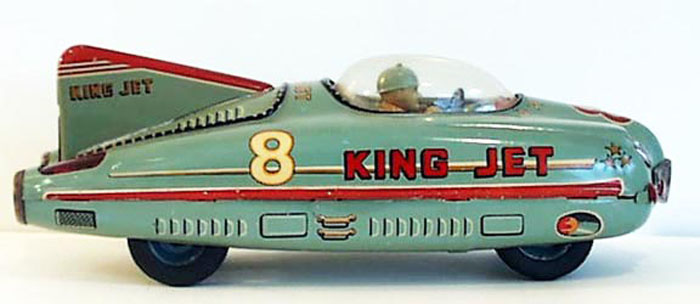 Tanaguchi TKK King Jet 8 Race Car - Antique Toys Library