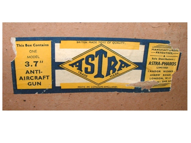 Astra 3.7 Anti Aircraft Gun Toy - Antique Toys Library