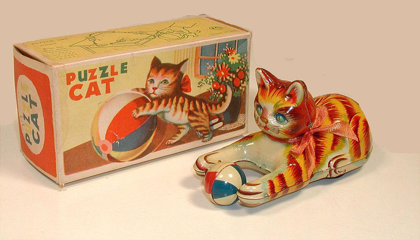 Nomura T.N Puzzle Cat Toy - Antique Toys Library
