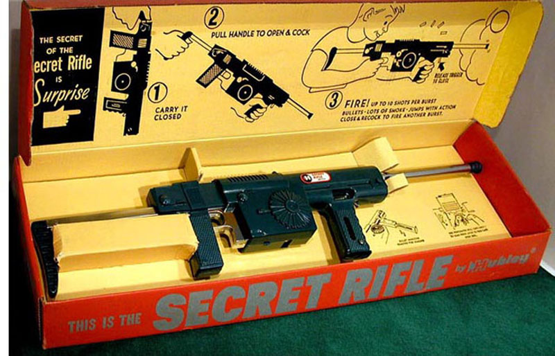 Hubley The Secret Rifle Gun - Antique Toys Library