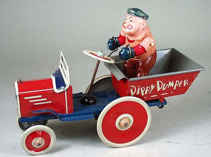 Marx Brutus Dippy Dumper Toy - Antique Toys Library