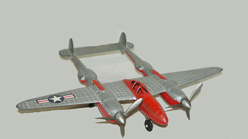 Hubley P-38 Airplane - Antique Toys Library