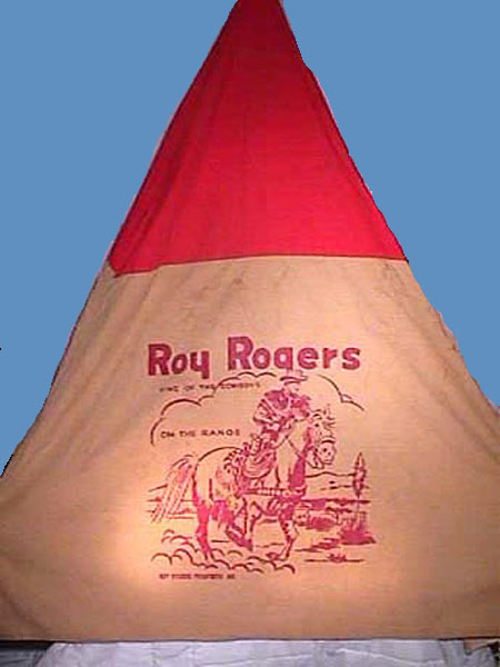 Roy Rogers Frontiers Inc. Roy Rogers Tent/Tepee - Antique Toys Library