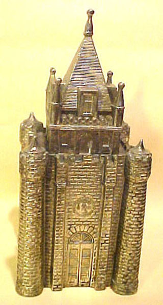 Hang Seng Castle Building Coin Bank - Antique Toys Library