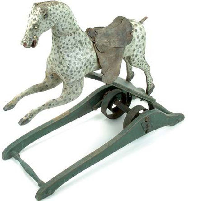 Crandall's Spring Rocking Horse - Antique Toys Library