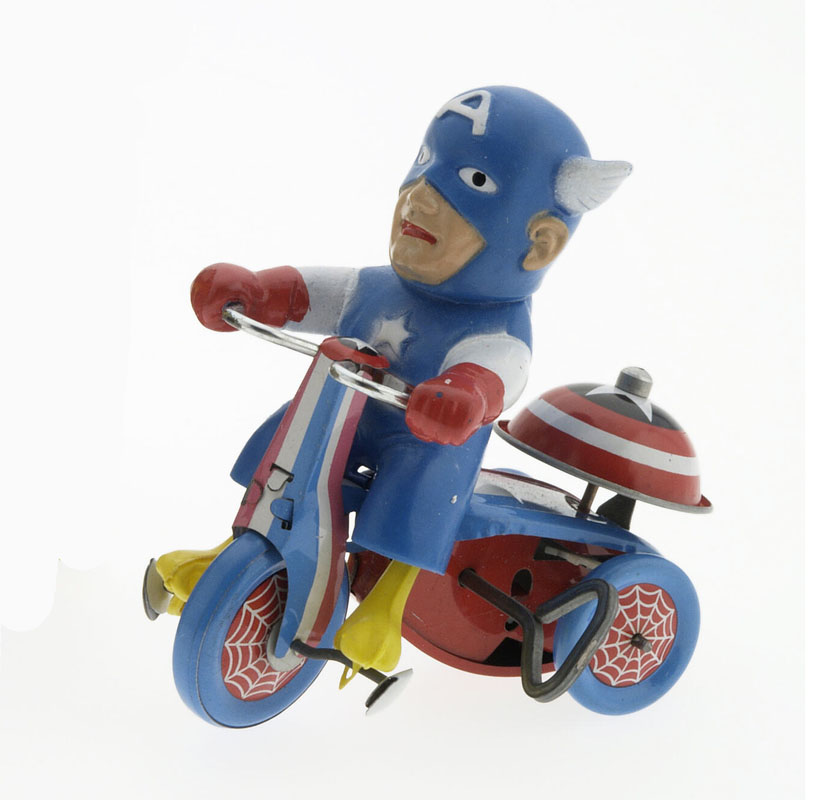 Marx Captain America Tricycle - Antique Toys Library