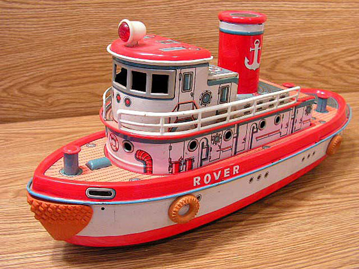 Masudaya (Modern Toys) Rover Tug Boat - Antique Toys Library