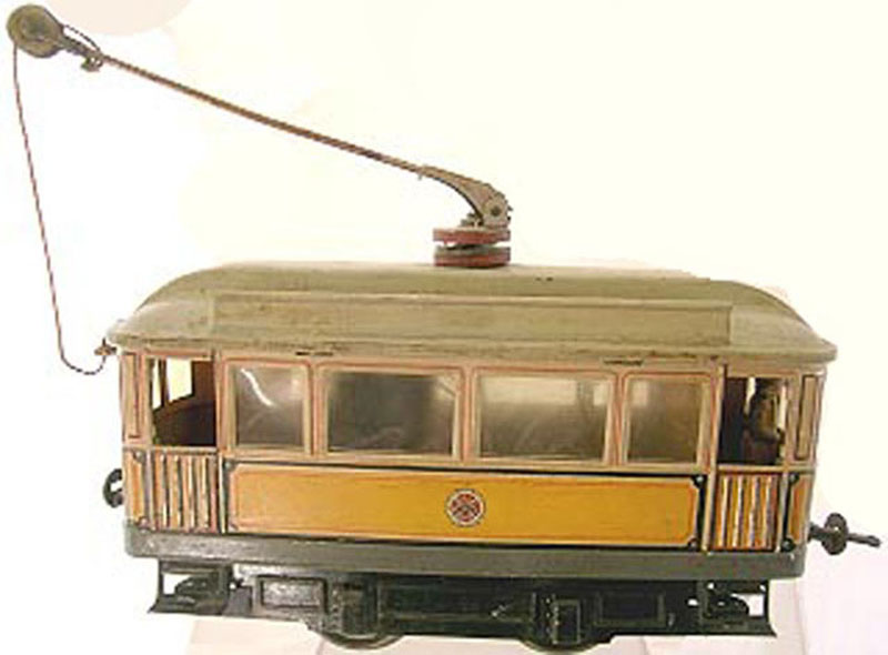Carette Electric 1 Gauge Trolley 1907 - Antique Toys Library