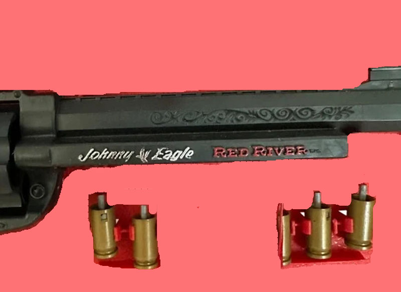 Topper Johnny Eagle Red River Bullet Firing Pistol - Antique Toys Library