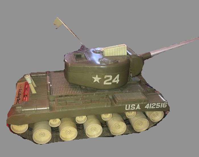 Remco Light Bulldog Tank 1950's - Antique Toys Library