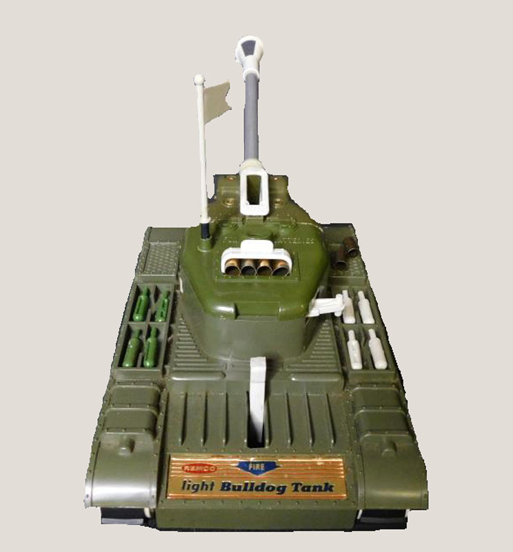 Remco Light Bulldog Tank 1950's - Antique Toys Library