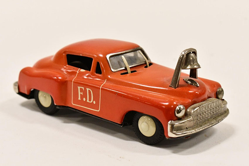 AHI (Azrak Hamway International) Fire Department Car - Antique Toys Library