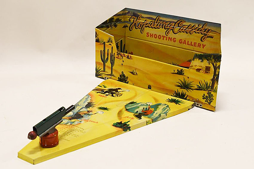 Automatic Toy Co. Hopalong Cassidy Mechanical Shooting Gallery ...